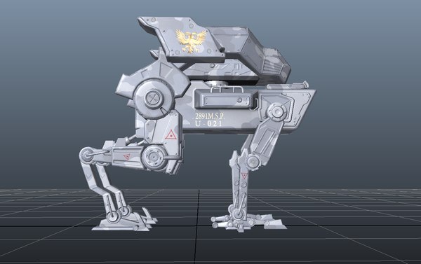 4-legged mech 3D model - TurboSquid 1271304