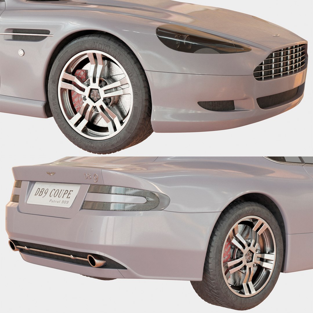 3D Aston Martin DB9 Car - TurboSquid 1743764