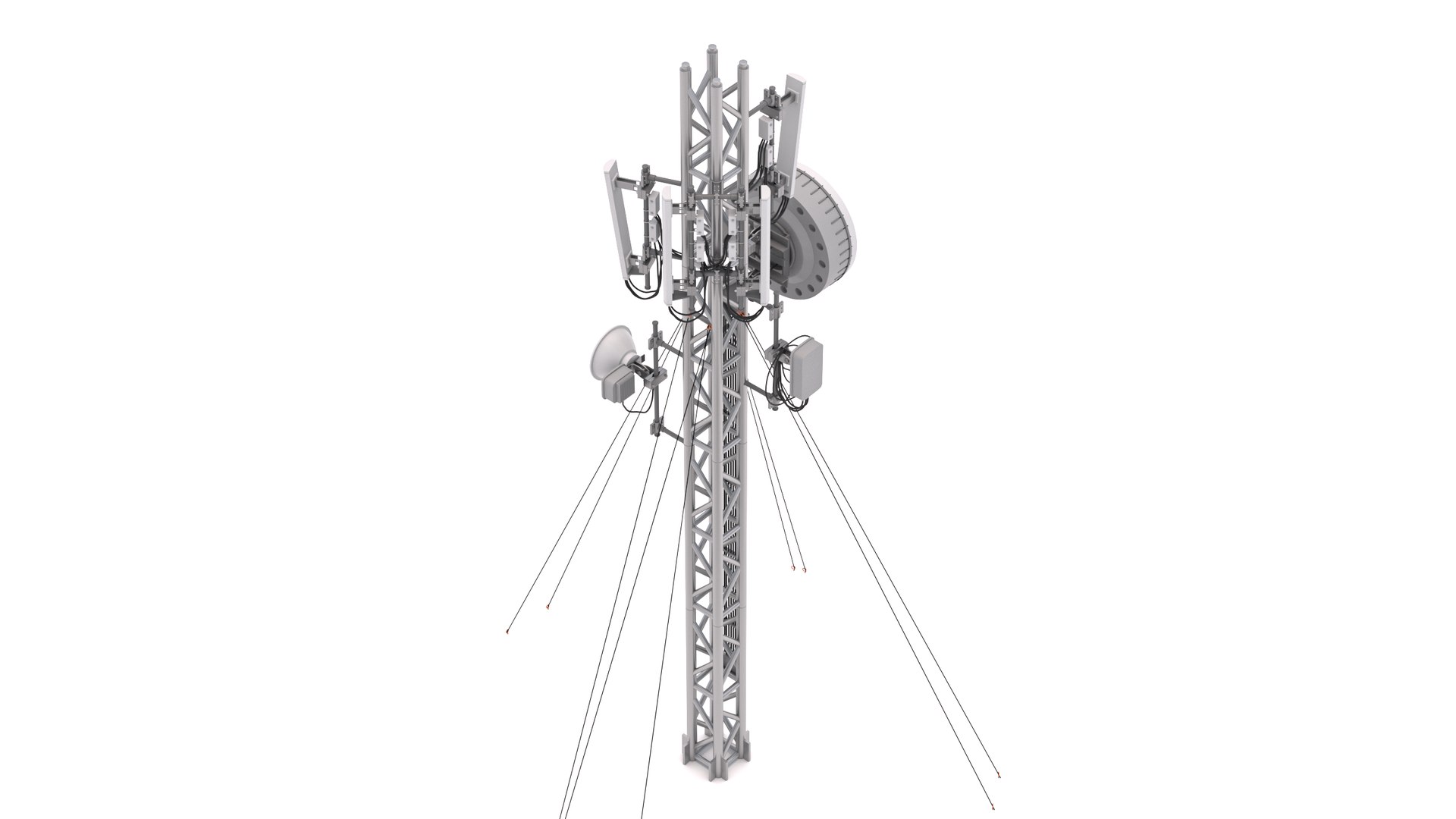 3D Cell Tower Station - TurboSquid 2328516