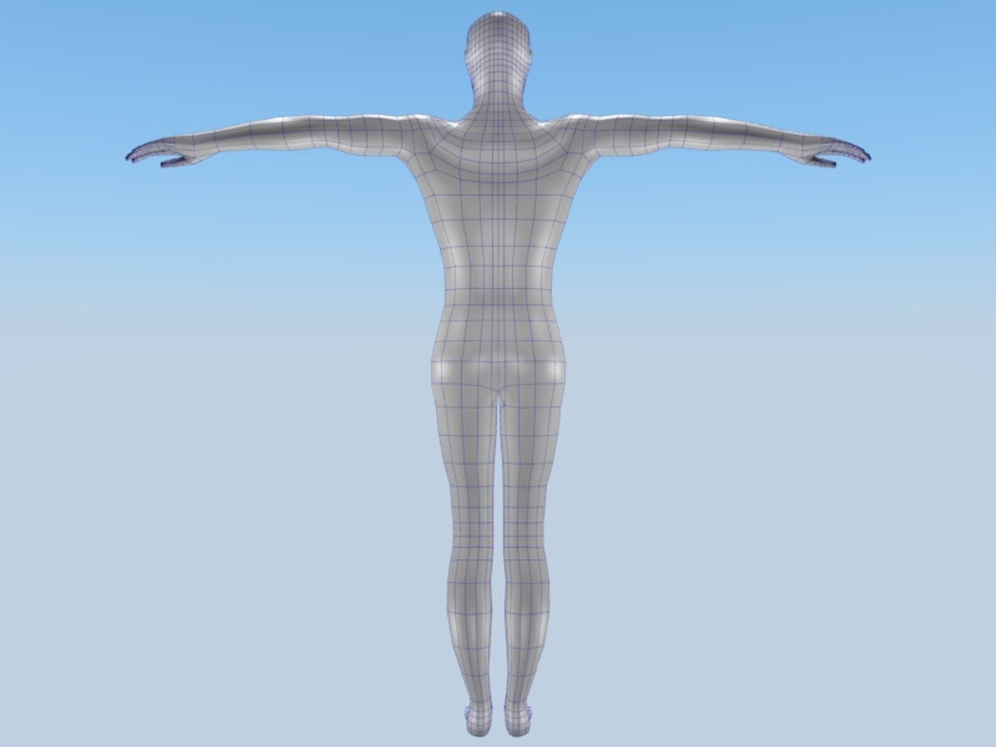 Low-poly Human Texturing 3d Model