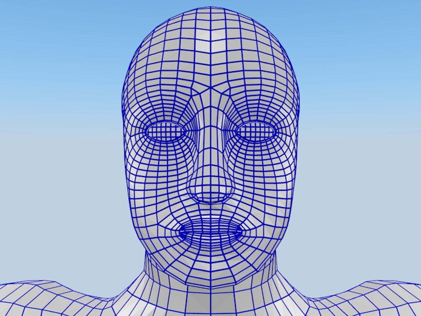 low-poly human texturing 3d model