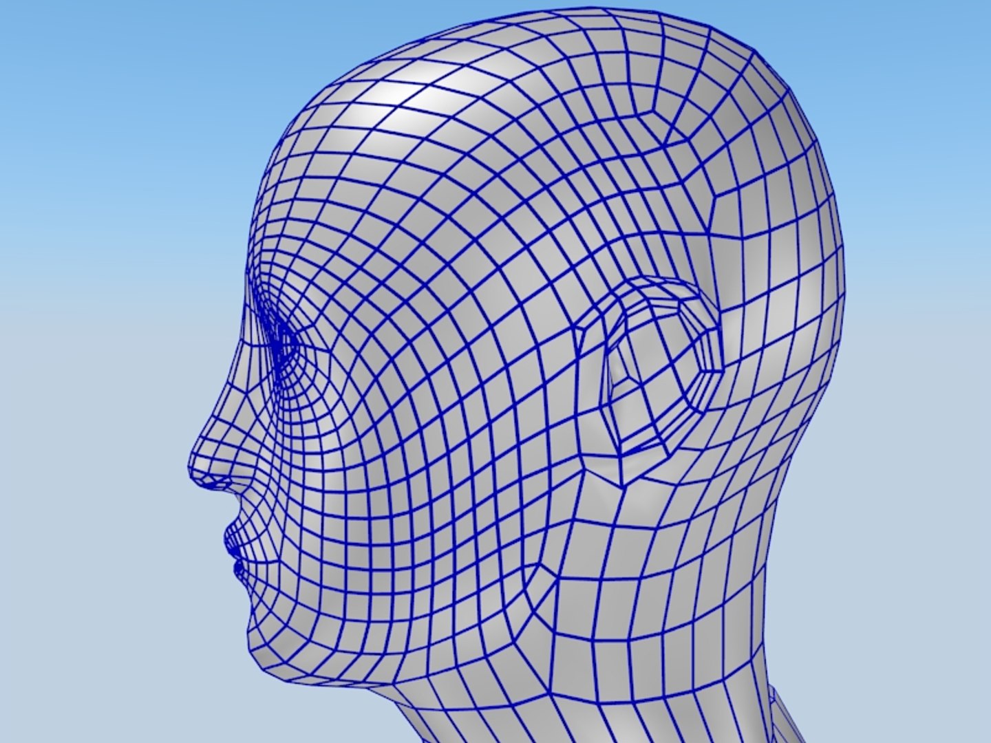 Low-poly Human Texturing 3d Model