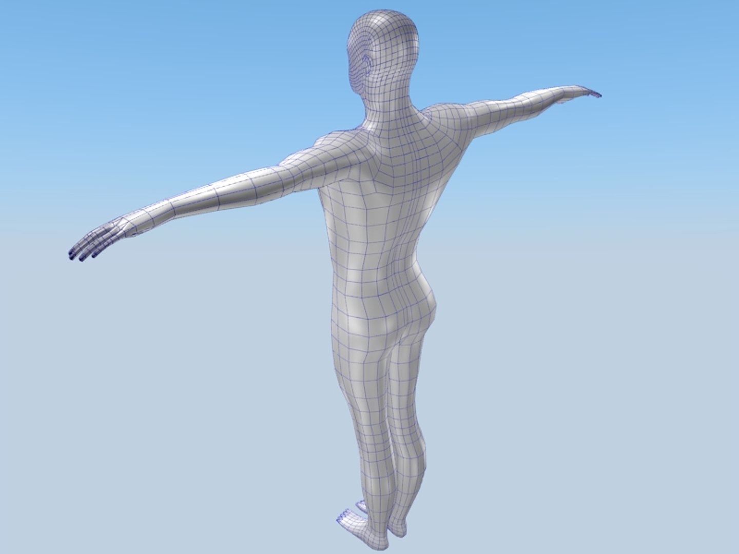 Low-poly Human Texturing 3d Model