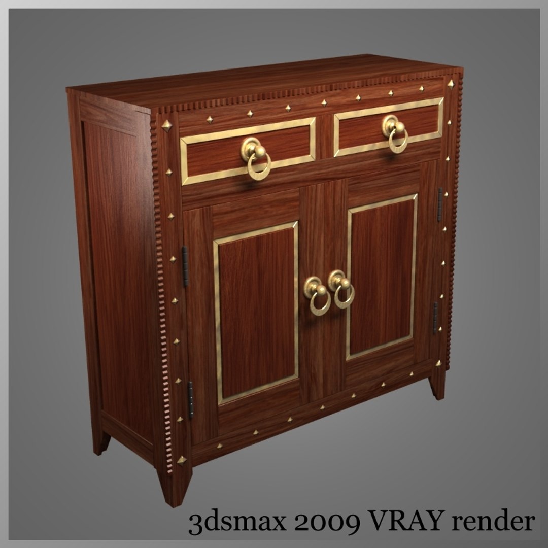3d Cabnet Drawers Doors Model