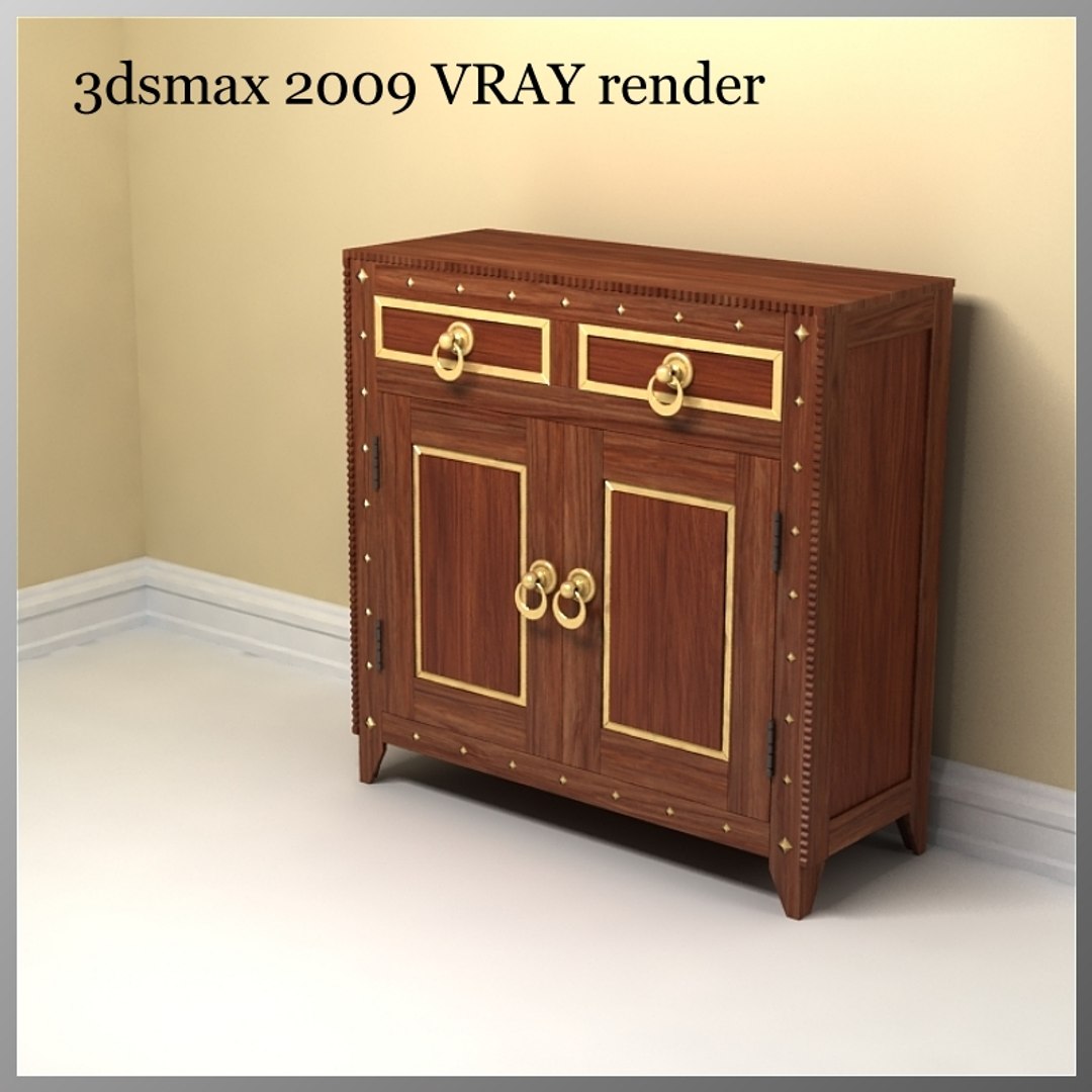 3d Cabnet Drawers Doors Model