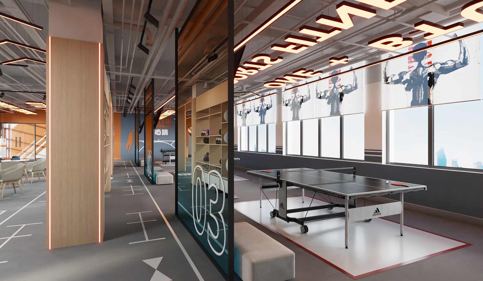 Fitness Center Gym 3D Model 3D - TurboSquid 2333904