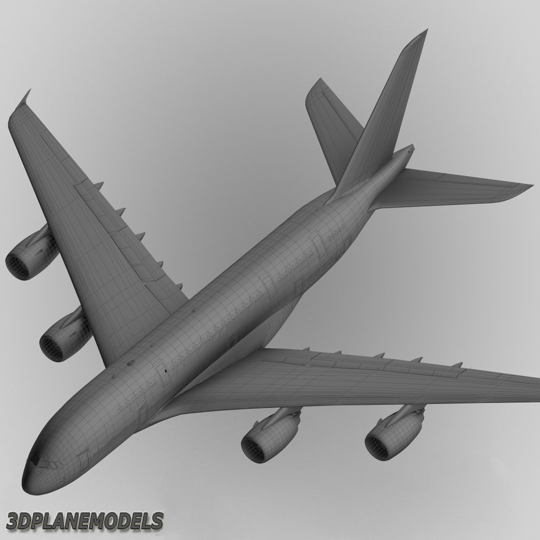 Airbus A380-800 3d Model