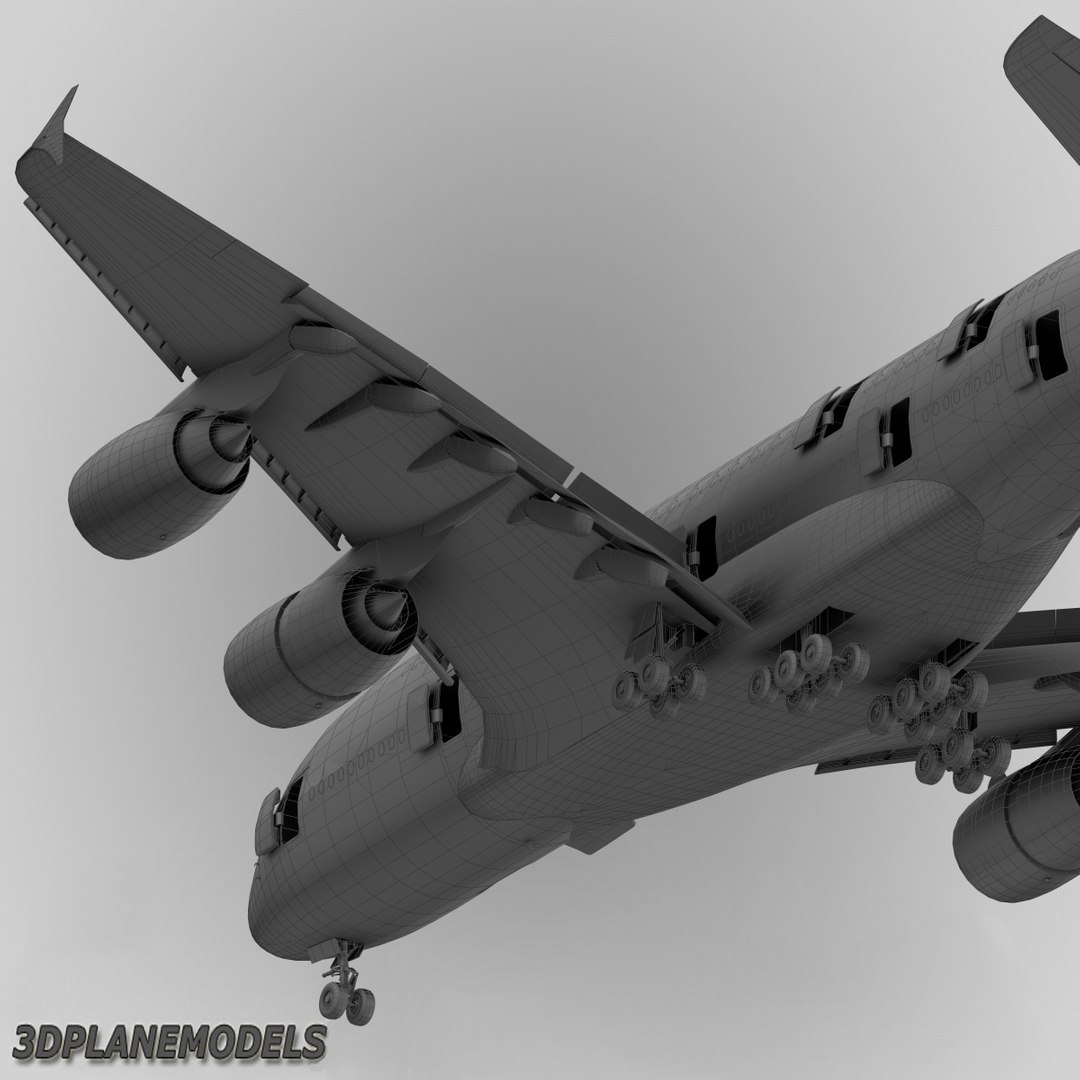 Airbus A380-800 3d Model