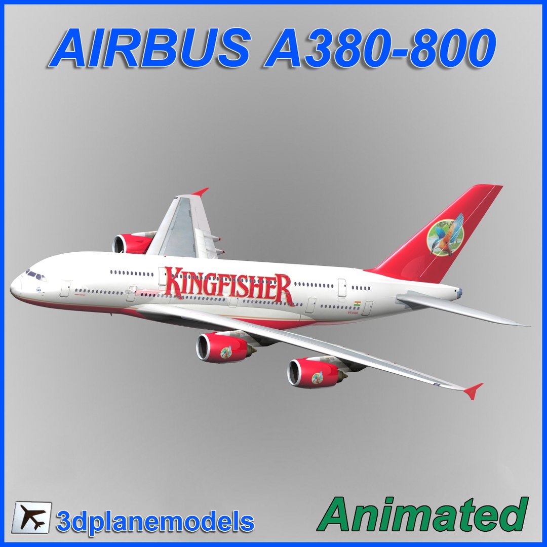 Airbus A380-800 3d Model