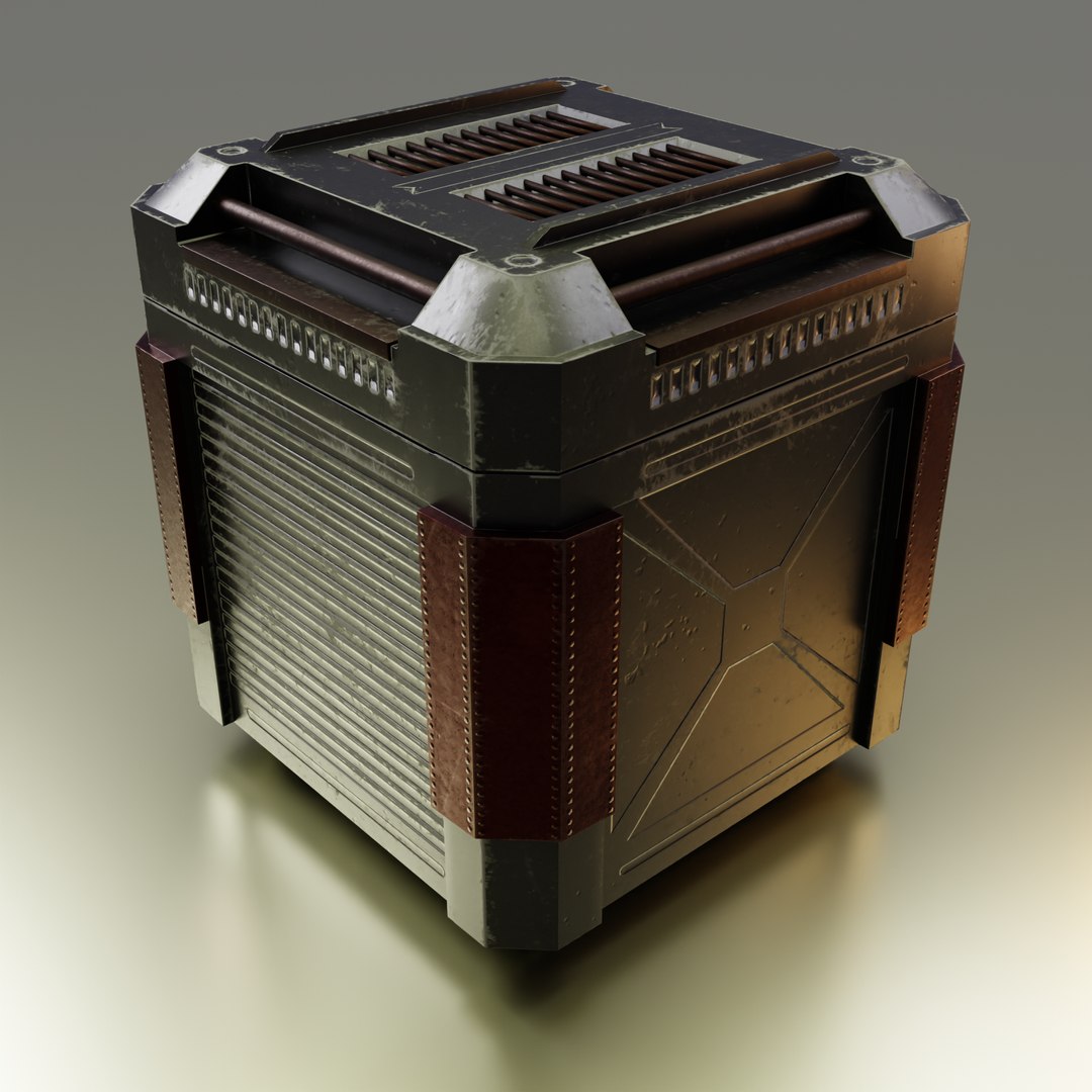 Metallic SCI-FI Box - 3 Colors 3D Model - TurboSquid 1724638
