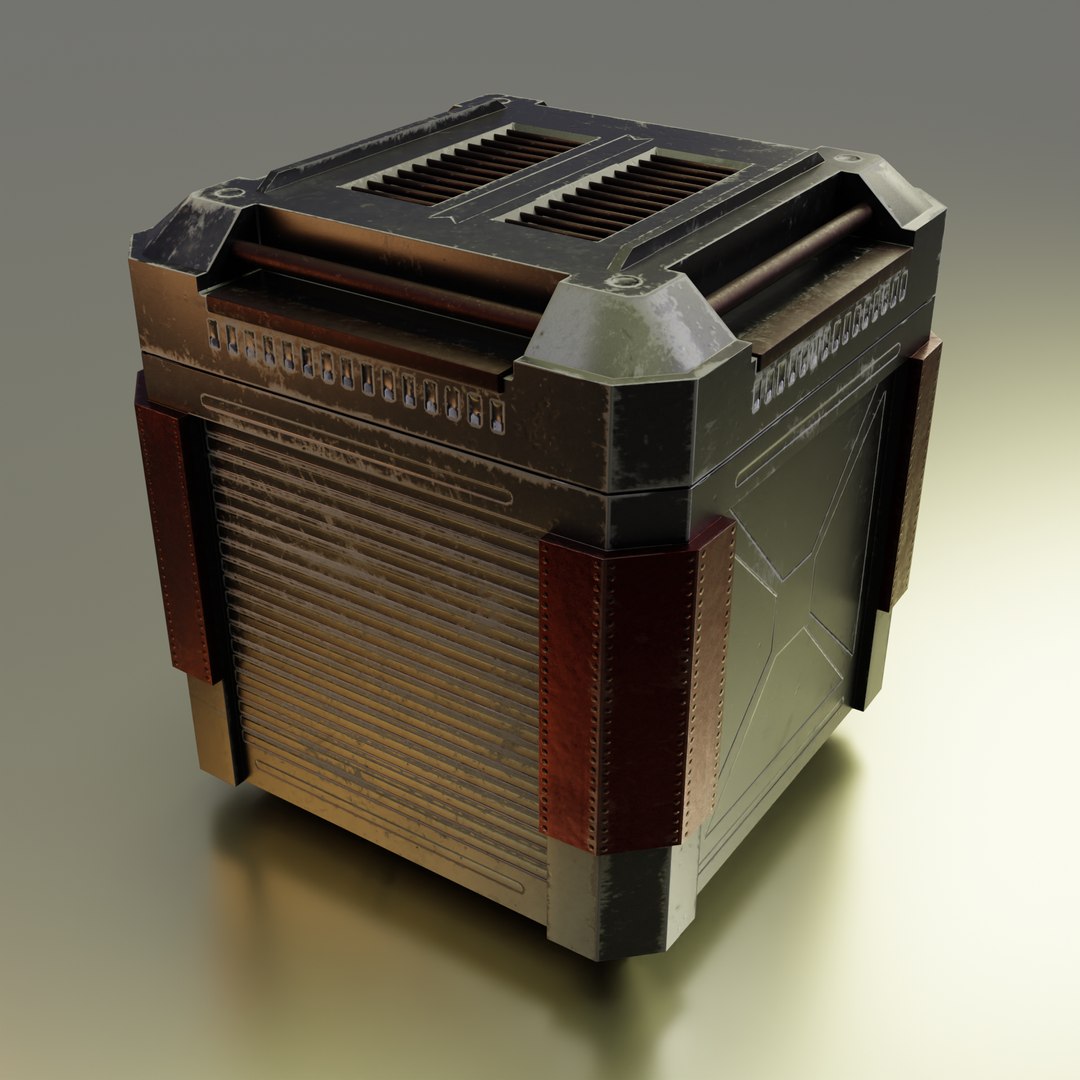 Metallic SCI-FI Box - 3 Colors 3D Model - TurboSquid 1724638