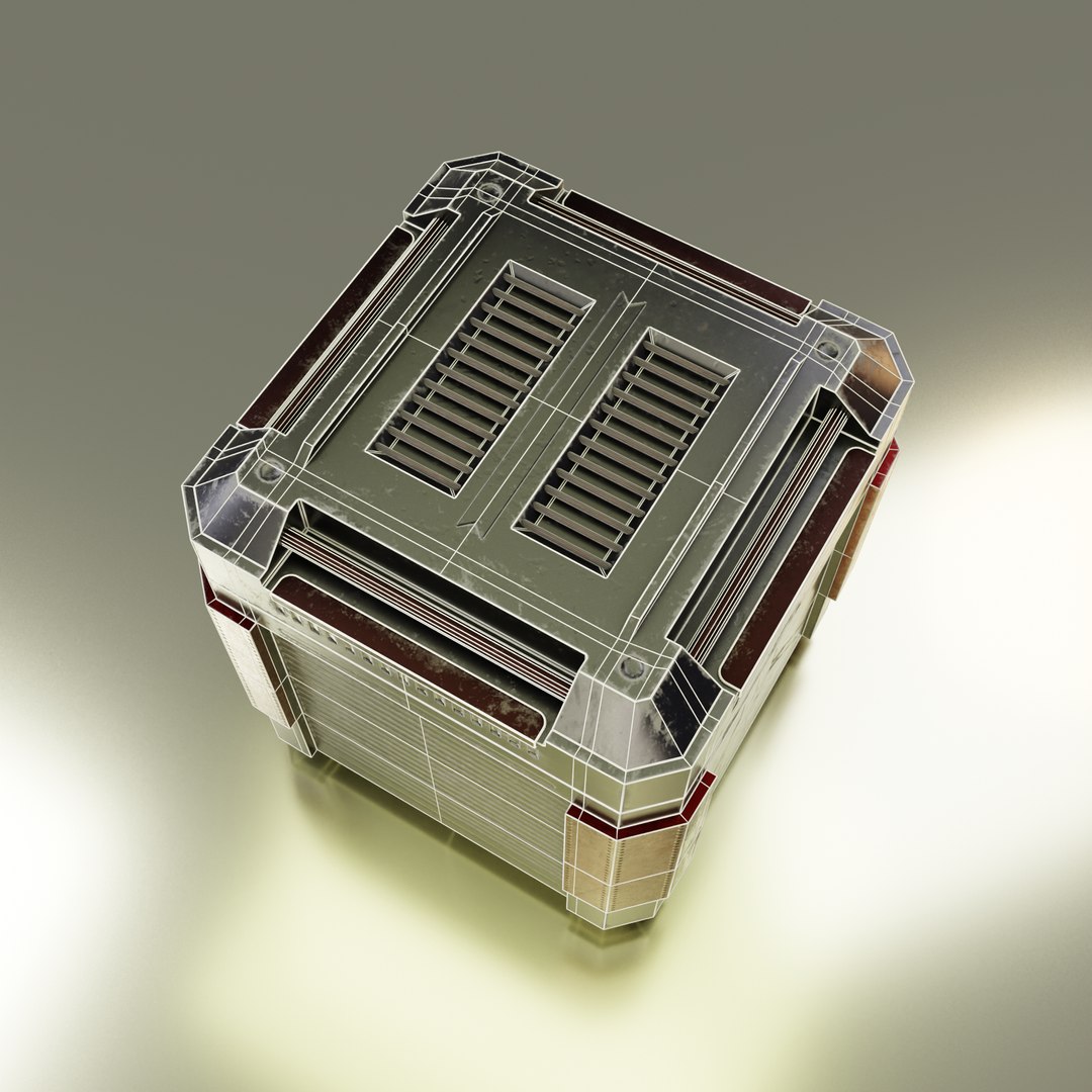 Metallic SCI-FI Box - 3 Colors 3D Model - TurboSquid 1724638