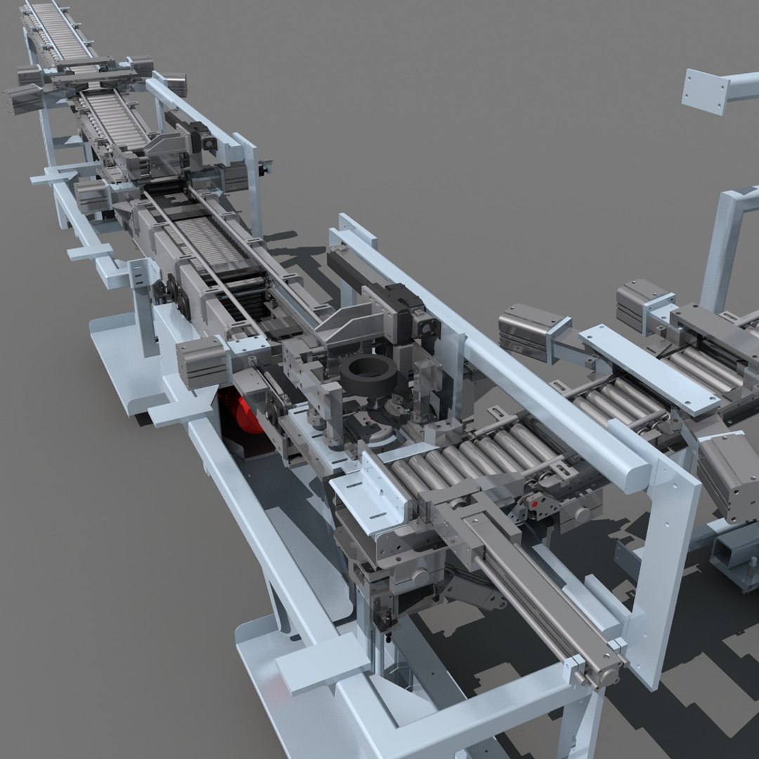 3d Max Automatic Production Line