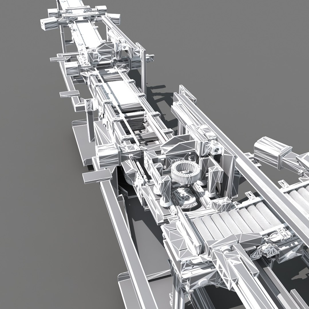 3d Max Automatic Production Line