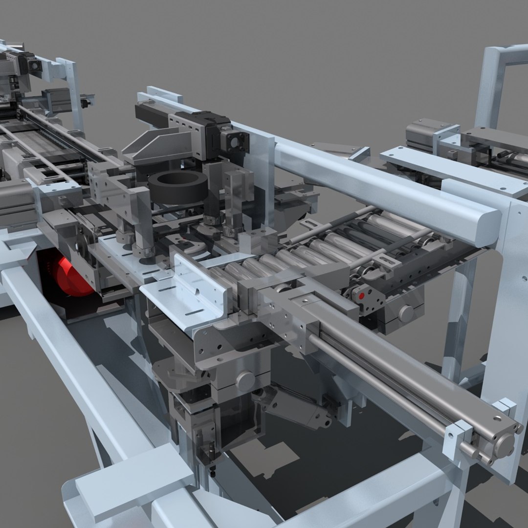3d Max Automatic Production Line