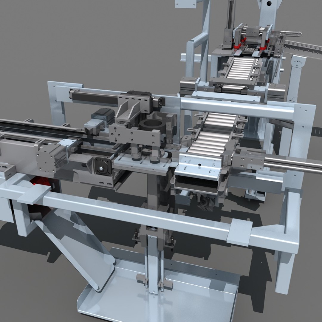 3d Max Automatic Production Line