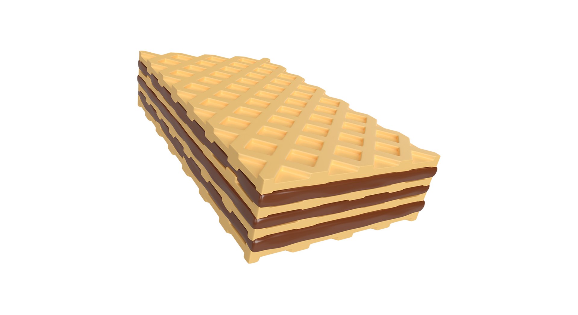 Cartoon Wafer 3D Model - TurboSquid 1967731