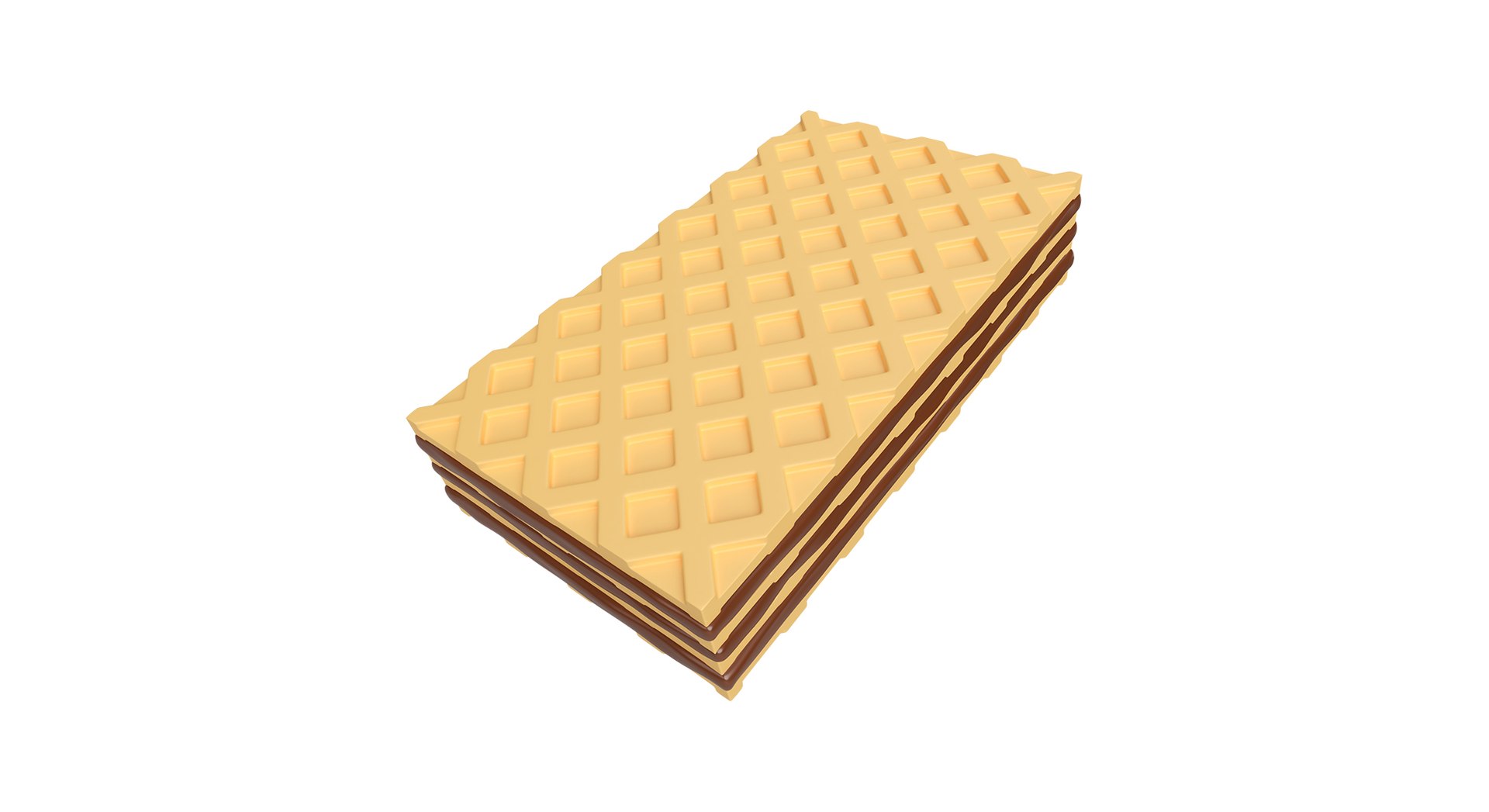 Cartoon Wafer 3D Model - TurboSquid 1967731