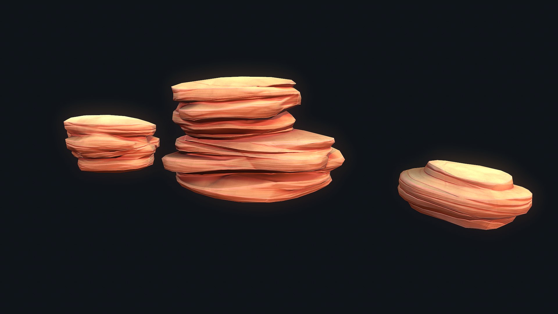 Stylized Desert Rock Small 2 Model - TurboSquid 2134724