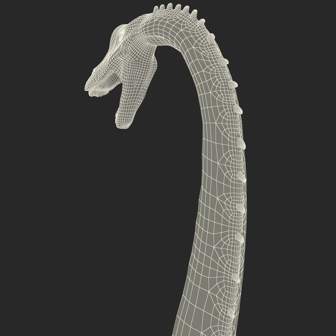 3d model diplodocus pose 2