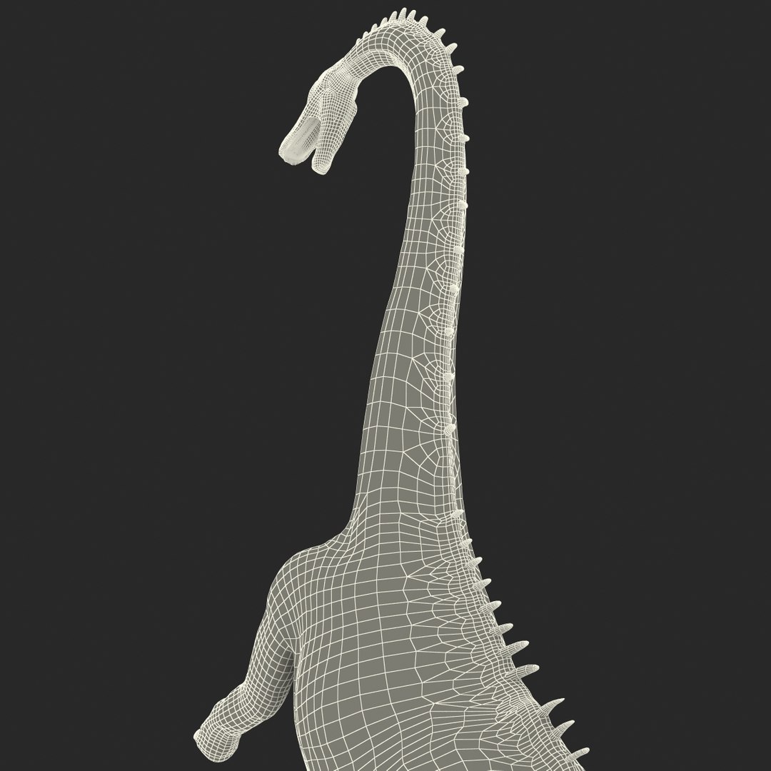 3d model diplodocus pose 2