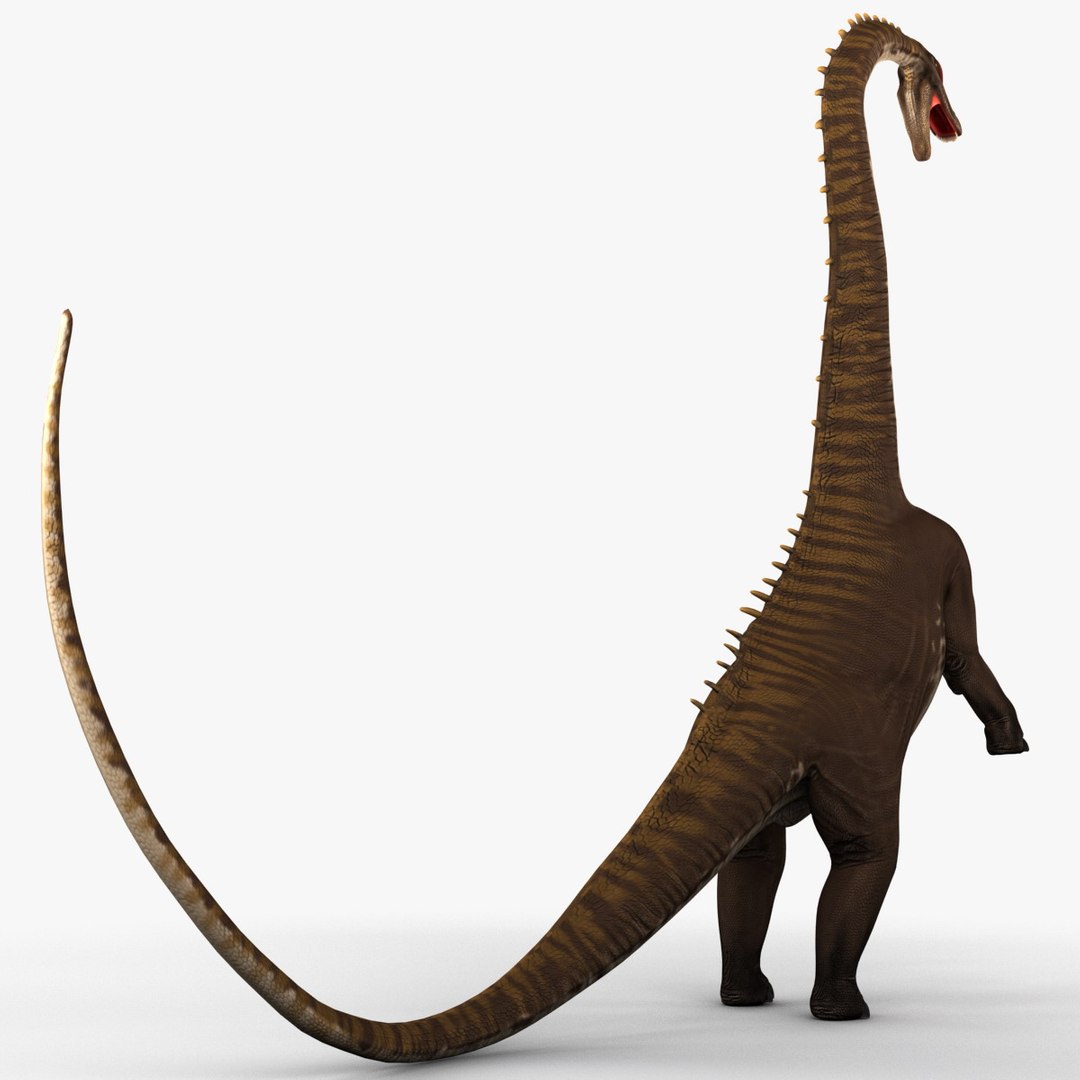 3d model diplodocus pose 2