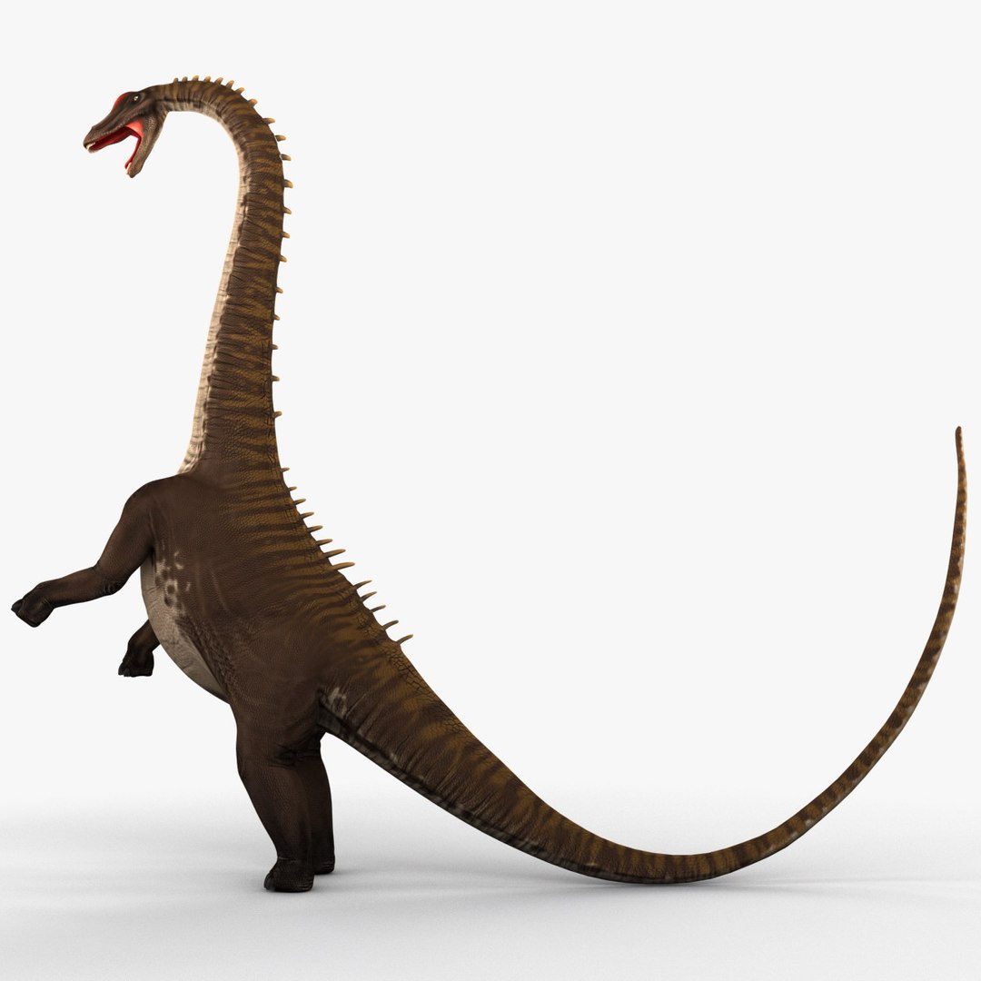 3d model diplodocus pose 2