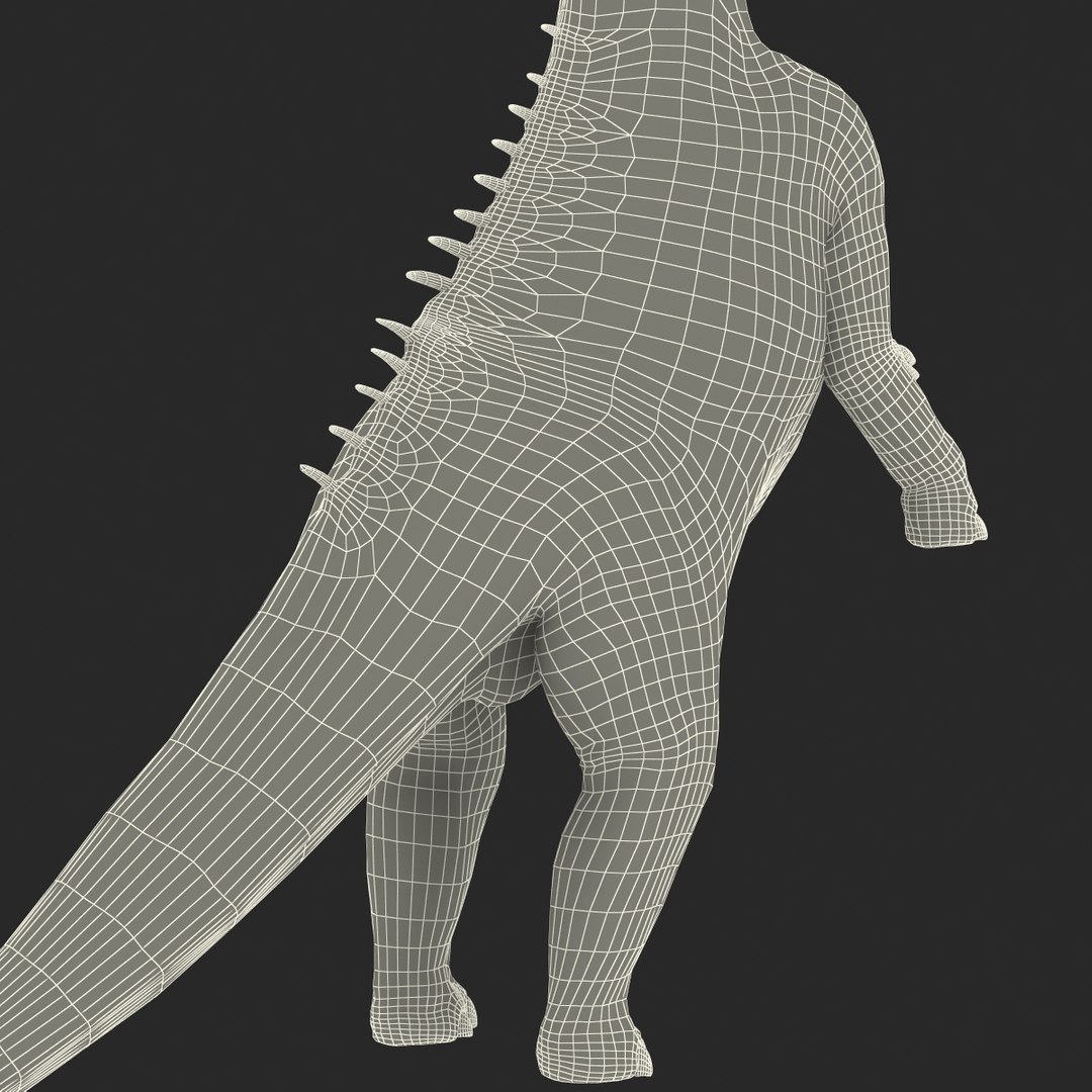 3d model diplodocus pose 2