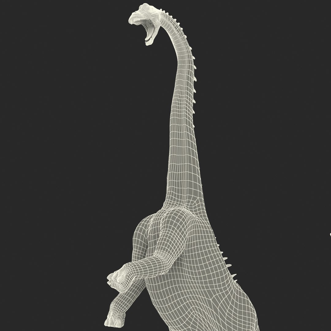 3d model diplodocus pose 2