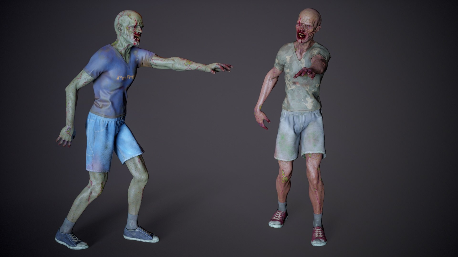 3D Realistic Zombie 01 Model - TurboSquid 2325443