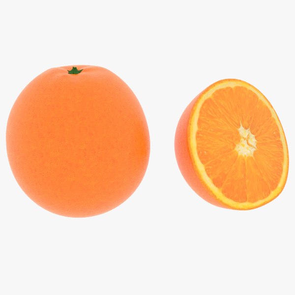 Realistic orange 3D model - TurboSquid 1477318