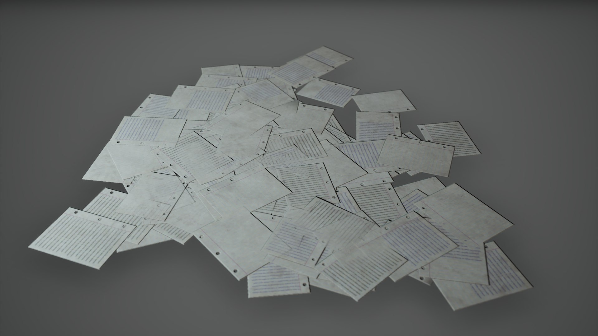 3D Paper Pile - TurboSquid 1728334