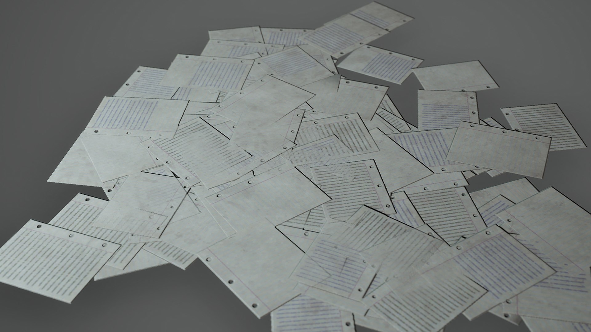 3D Paper Pile - TurboSquid 1728334