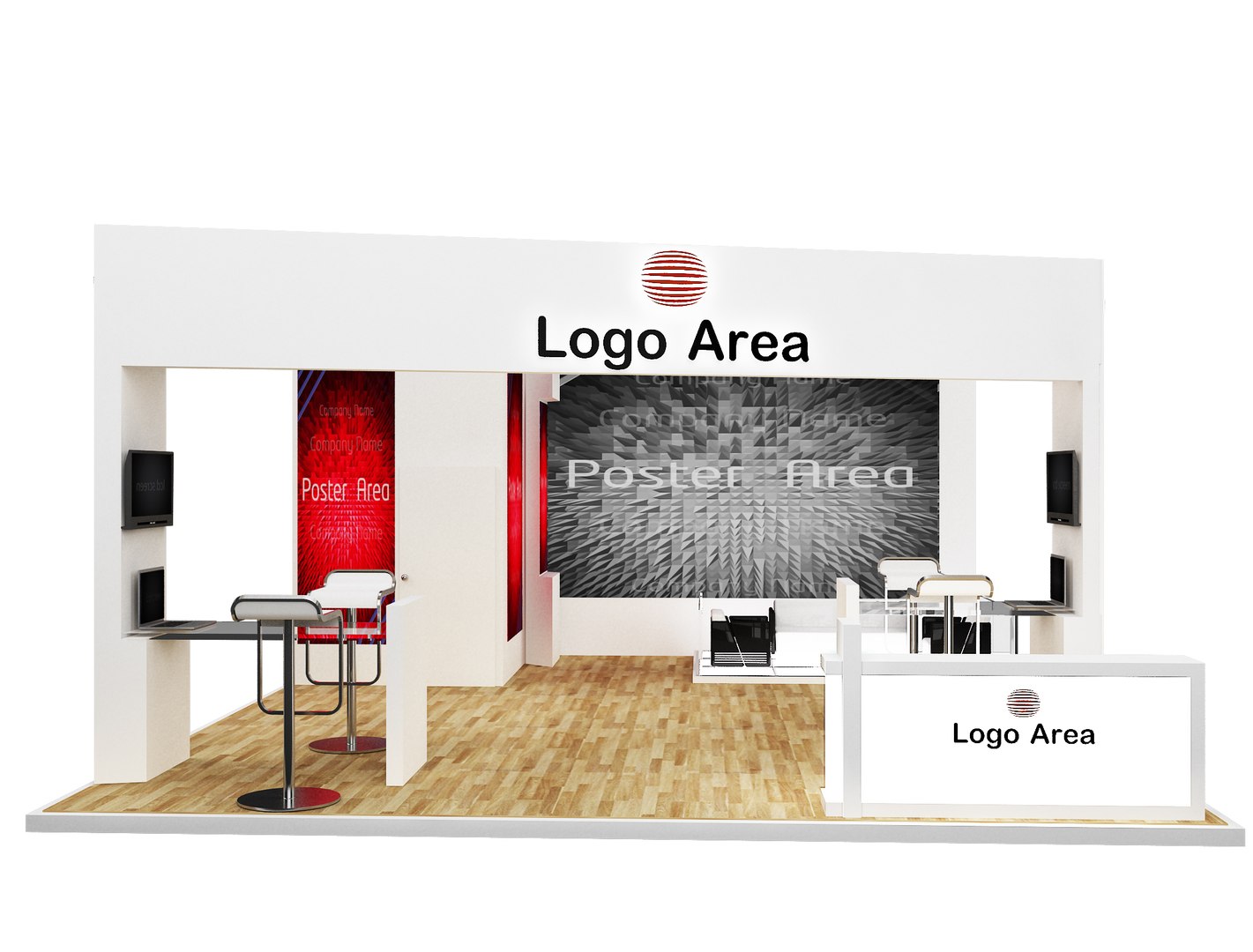 Stand Exhibition Booth Model - TurboSquid 1639542