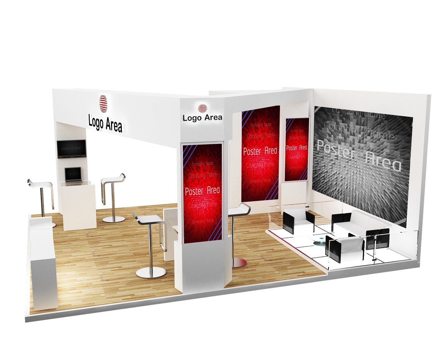 Stand Exhibition Booth Model - TurboSquid 1639542