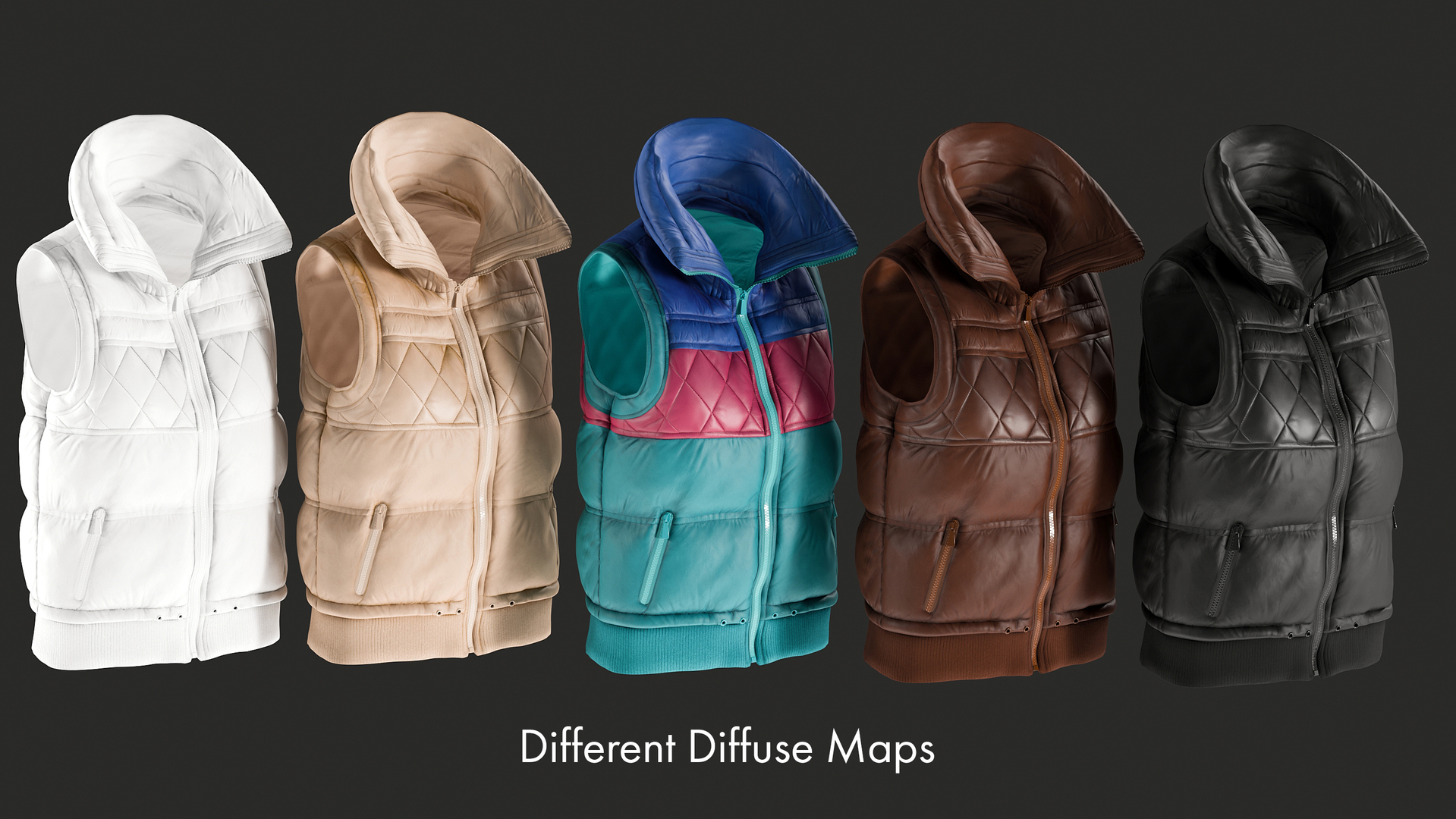 Realistic vests collections model - TurboSquid 1707080