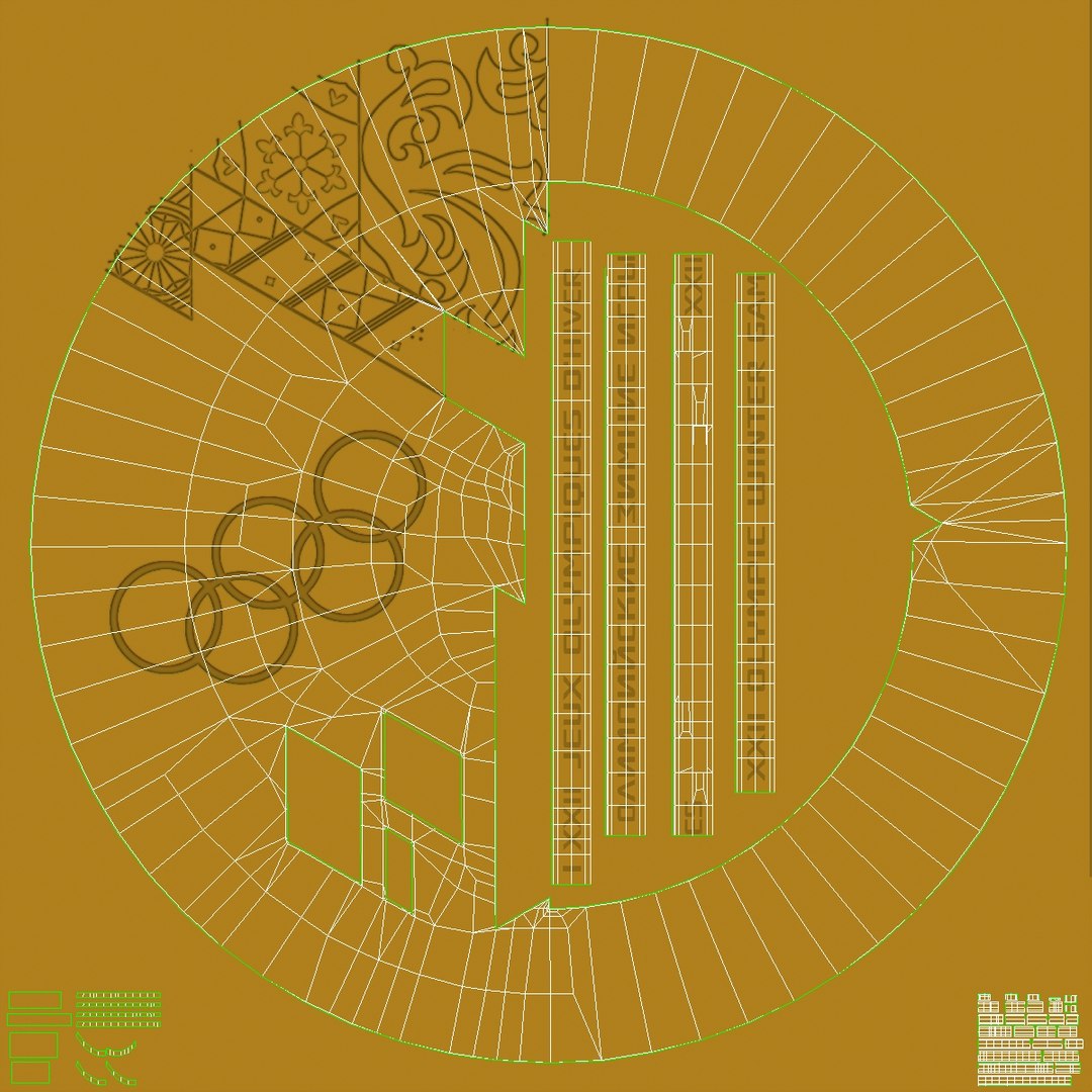 3d Model Olympic Medals - Sochi
