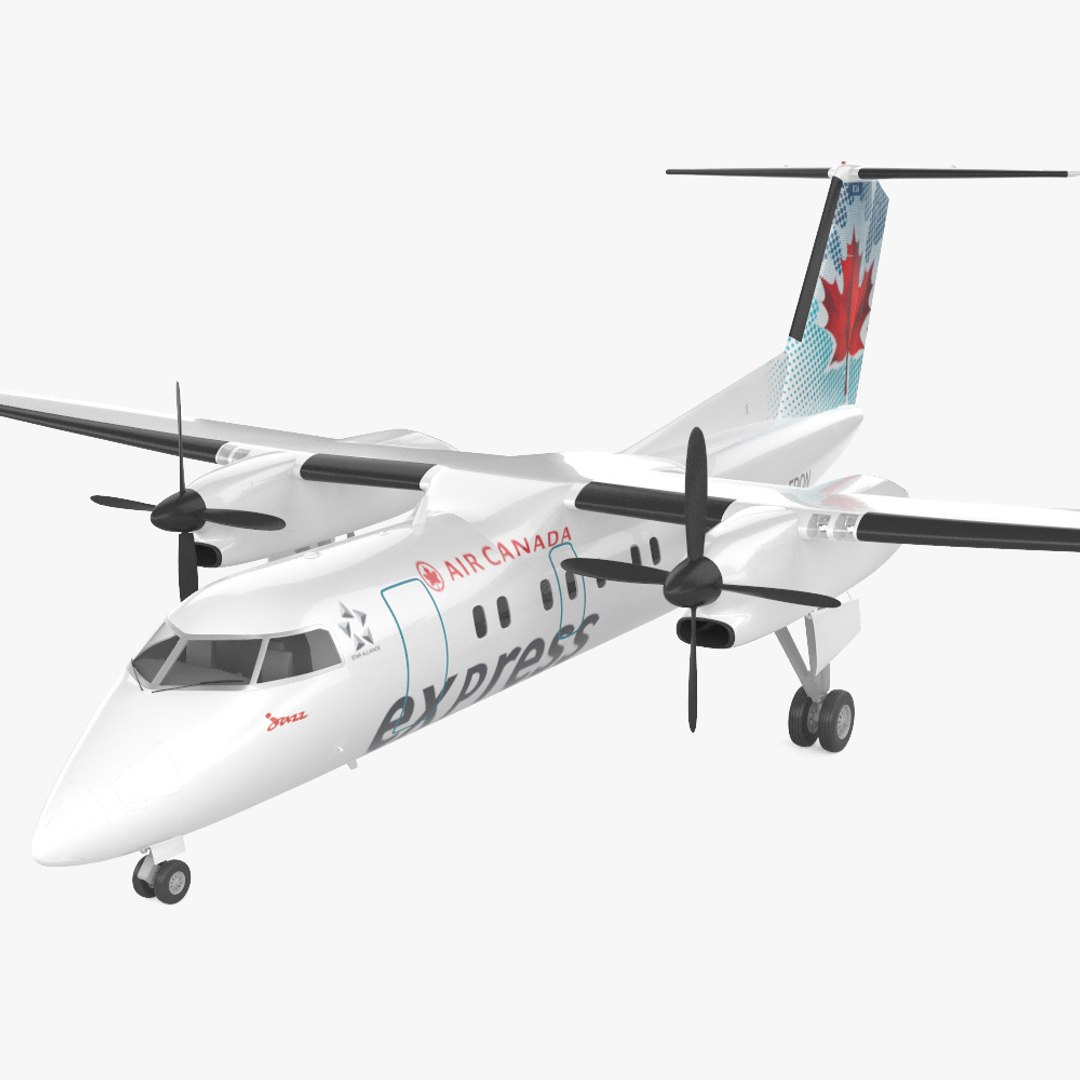 modelo 3d De Havilland Canadá DHC-8-100 - TurboSquid 2144235