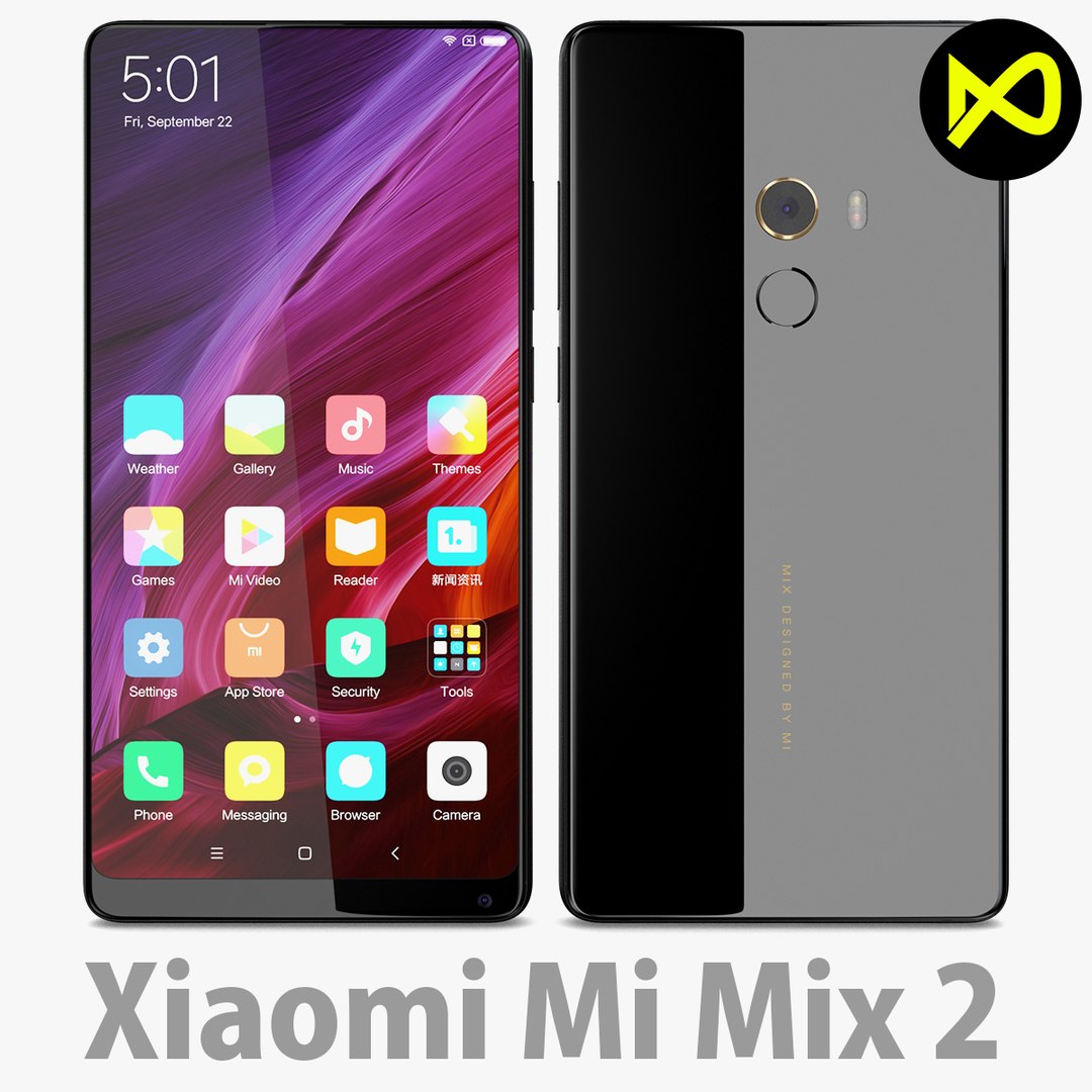 Xiaomi mi mix 3D model - TurboSquid 1230448