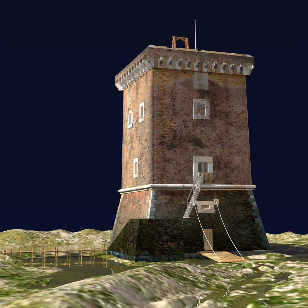 Medieval Tower Xv Century Max