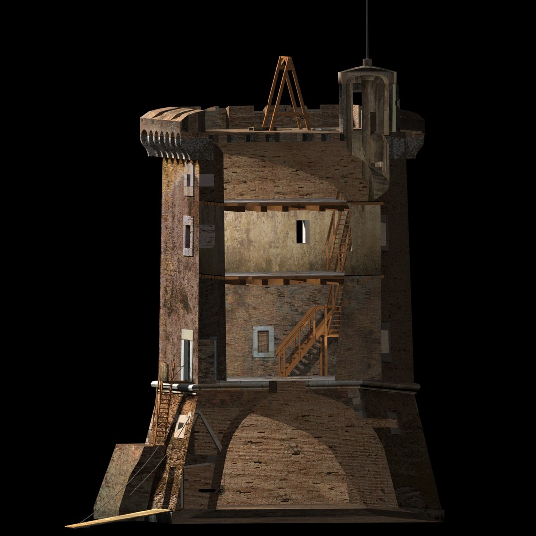 Medieval Tower Xv Century Max
