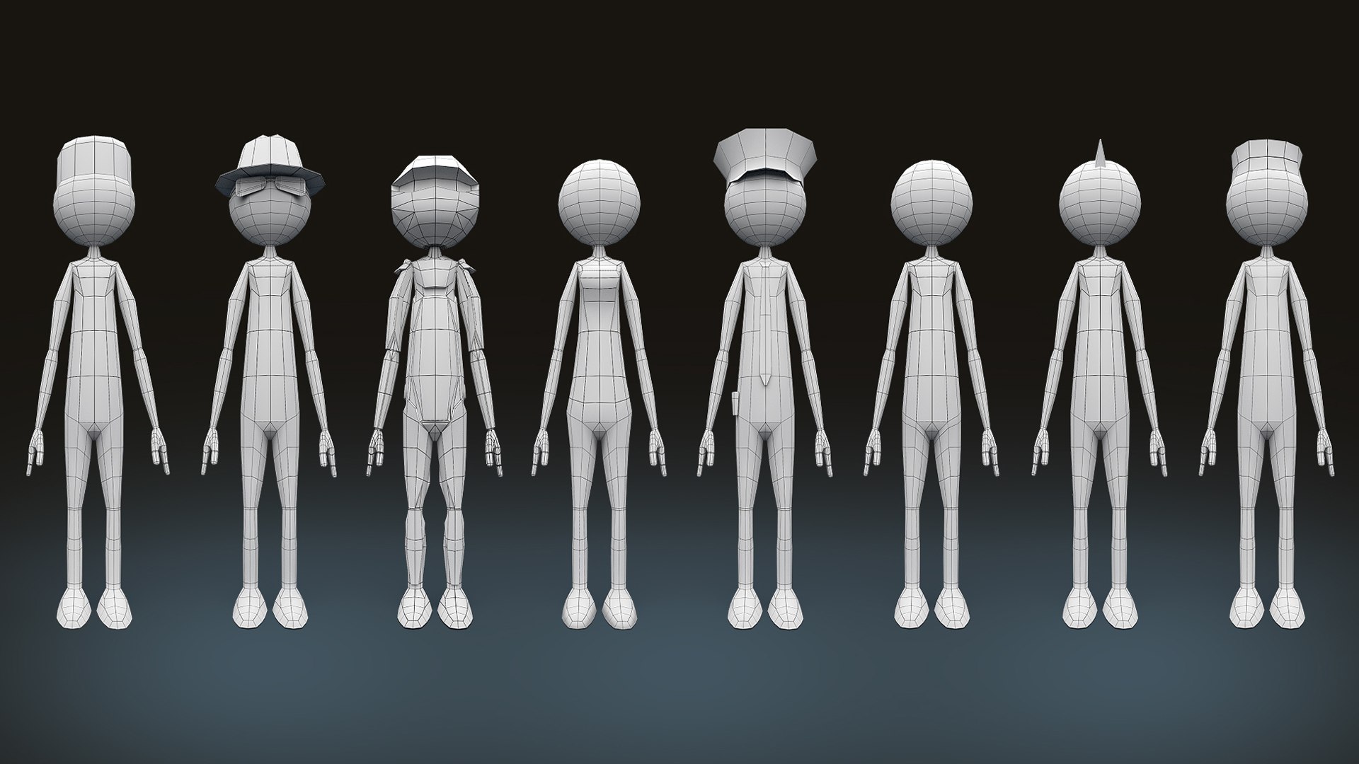 3D Dummy Pack 2 - TurboSquid 2333573