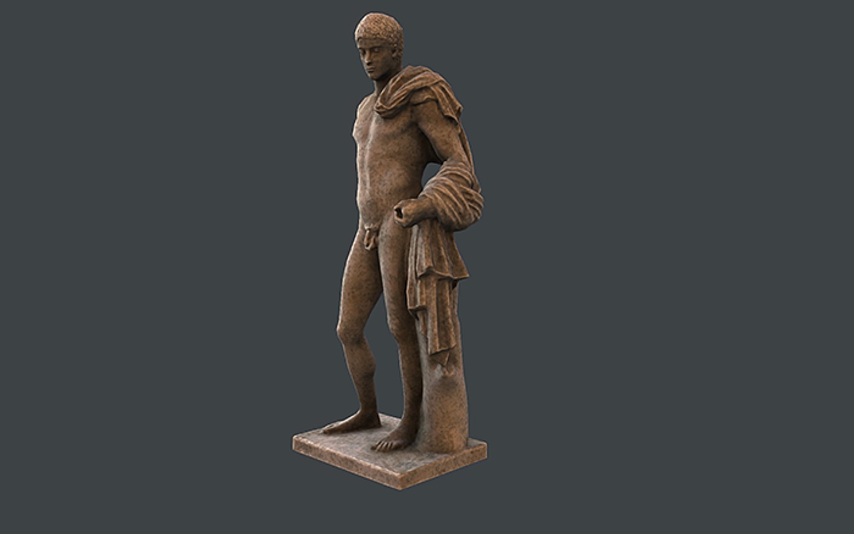 Hermes Statue 3d Max