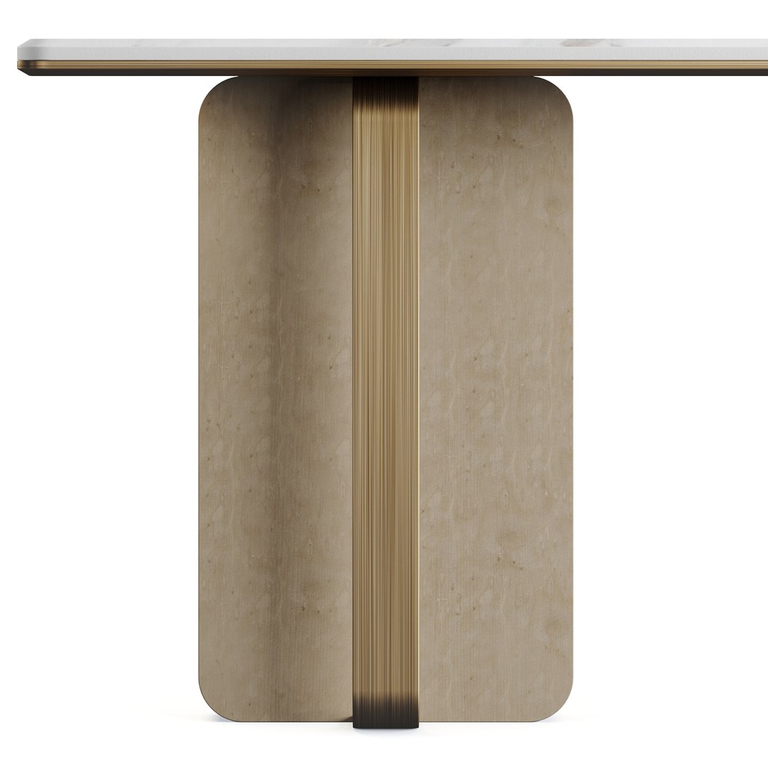 Ana Roque Beige BLOCK Console Table 3D Model - TurboSquid 1986247