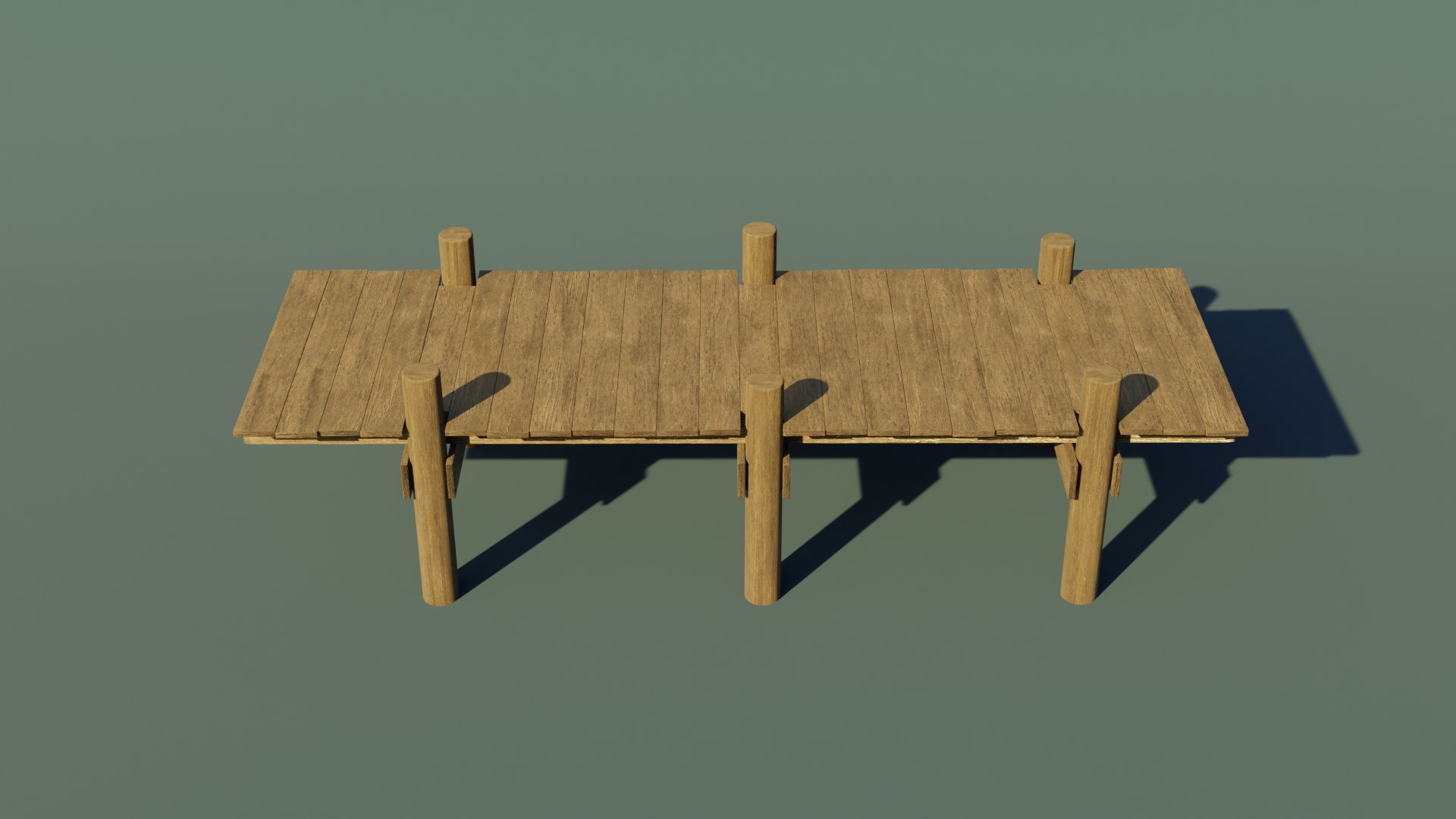 3D Wooden Dock - TurboSquid 1827221