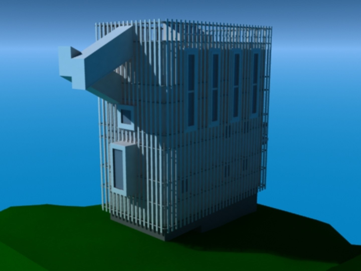 3d Max Modern Architecture Home
