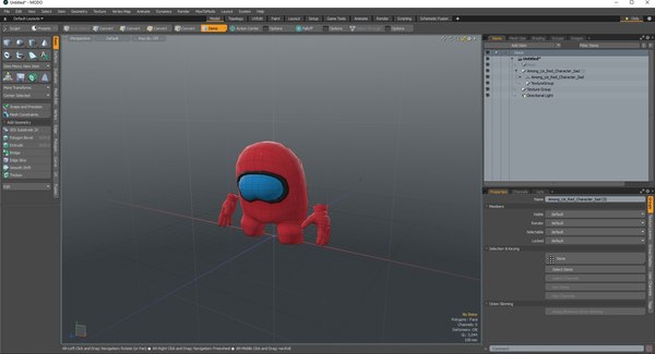 modelo 3d Among Us Red Character Sad - TurboSquid 2003863