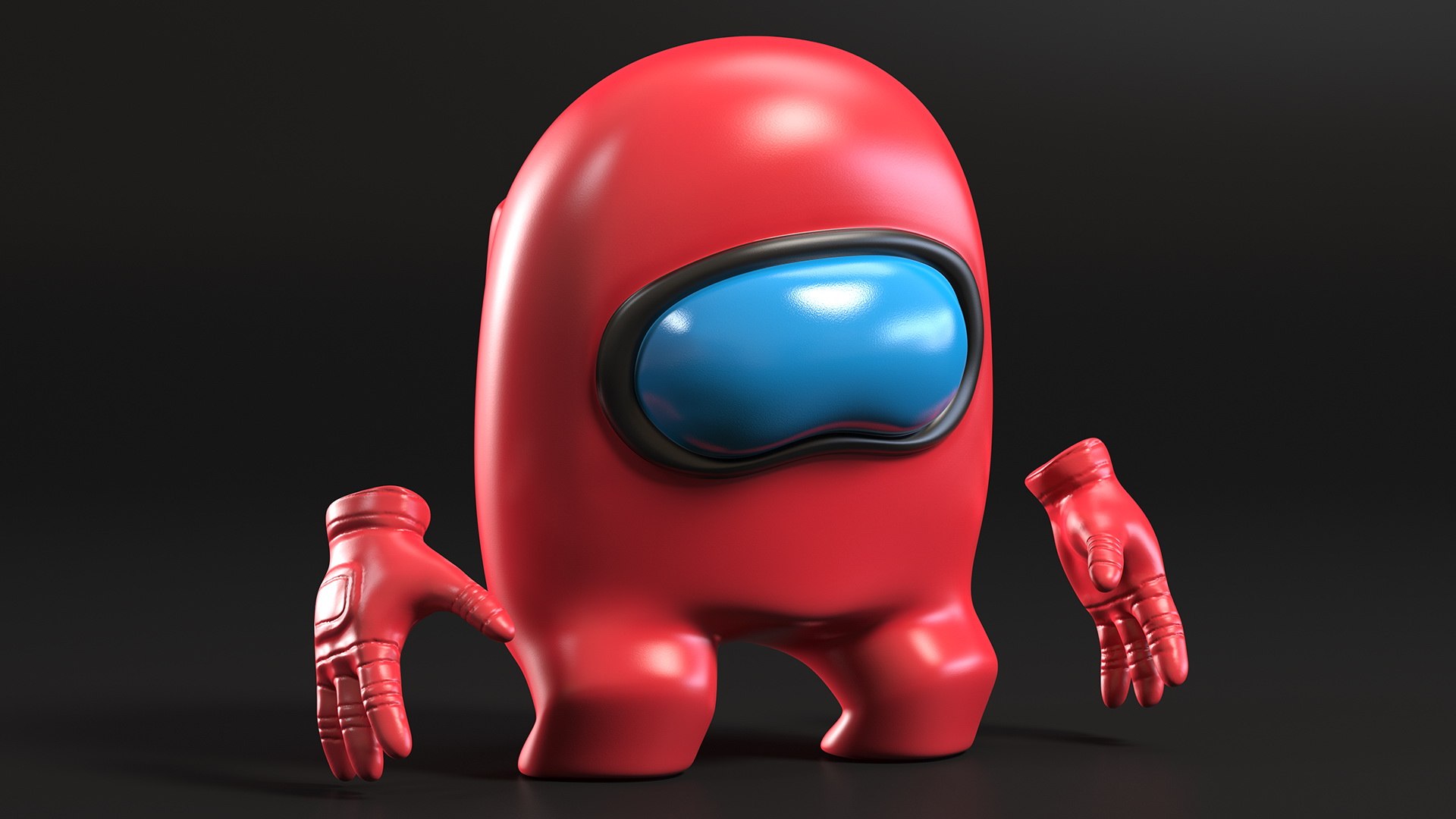 Among Us Red Character Sad 3D Model - TurboSquid 2003863
