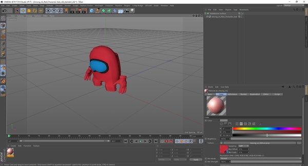 modelo 3d Among Us Red Character Sad - TurboSquid 2003863