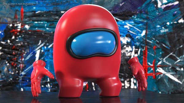 modelo 3d Among Us Red Character Sad - TurboSquid 2003863